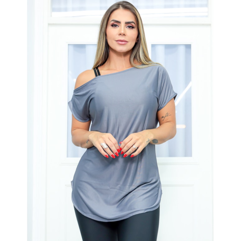 Blusinha de Academia Fitness Feminina Ombro Só Dry Fit